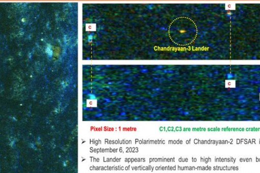 Chandrayaan-3: ISRO Shares New Image of Vikram Lander Resting on Moon's ...