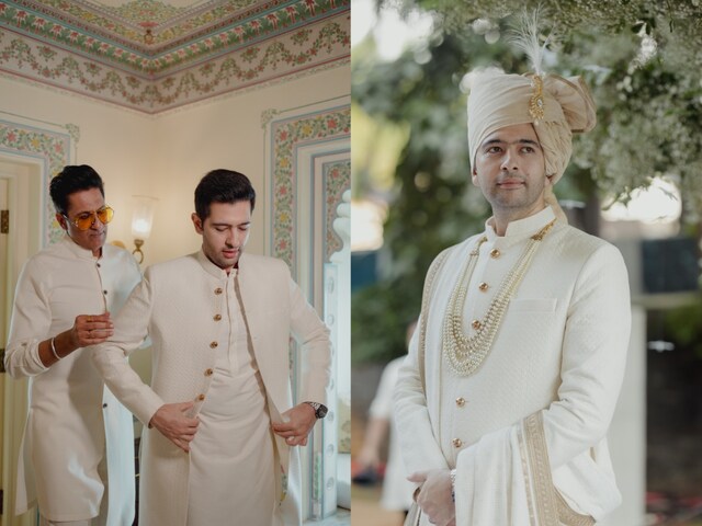 Raghav Looked Like a Prince; Sherwani Complemented Parineeti’s Lehenga ...