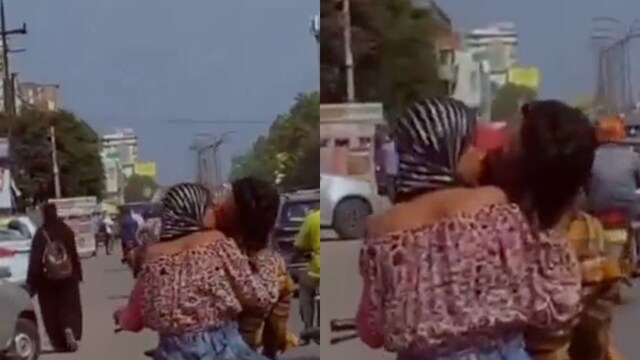 Jaipur Couple Caught Kissing on Speeding Bike, Viral Video Angers Social Media | Viral News - News18