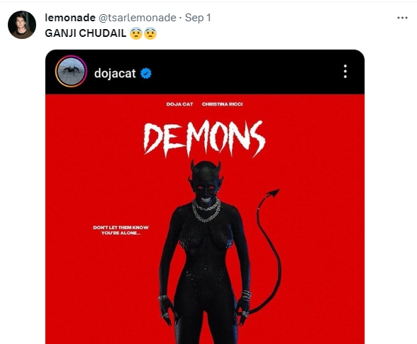 Why 'Ganji Chudail' is Trending on 'X' After Doja Cat's 'Demons' Song ...
