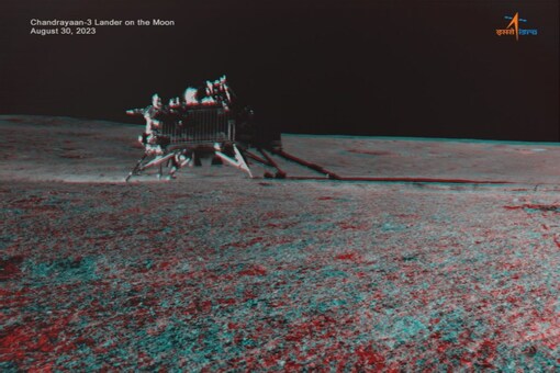 Chandrayaan 3: ISRO Shares 3-dimensional 'Anaglyph' Image of Lander ... Chandrayaan 3: ISRO Shares 3-dimensional 'Anaglyph' Image of Lander ...