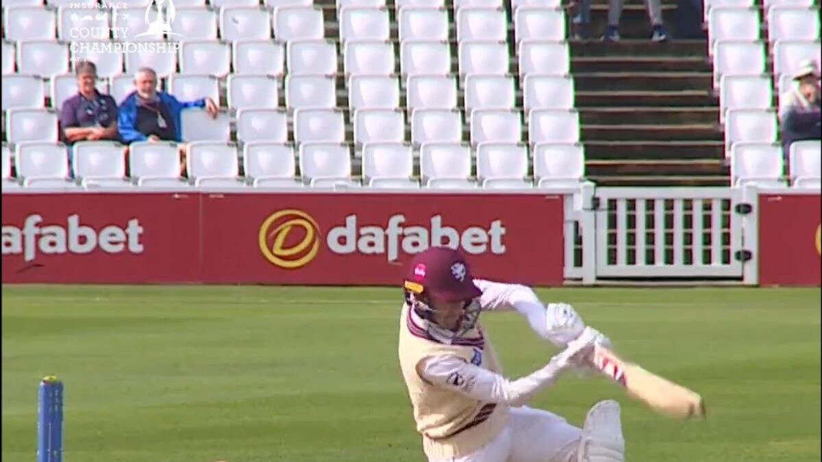 WATCH: Batter Gets His Bat Broken And Hits the Stumps But is Saved by a ...