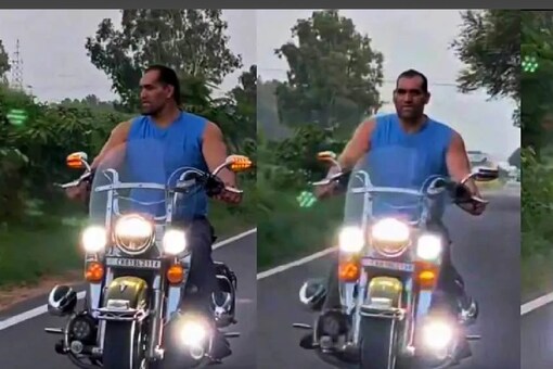 Watch: Great Khali Riding Harley Davidson Leaves Internet in Split ...