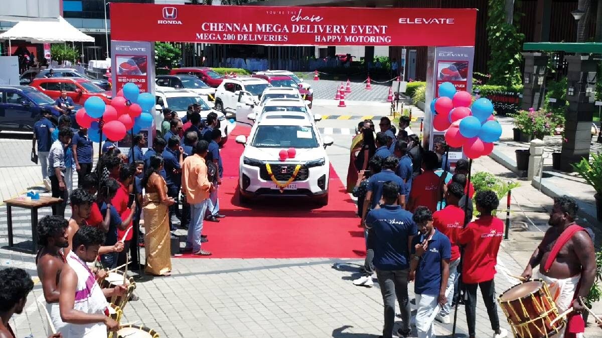 Honda Achieves a Milestone, Delivers 200+ Elevate SUVs in Chennai in a Single Day | Auto News ...