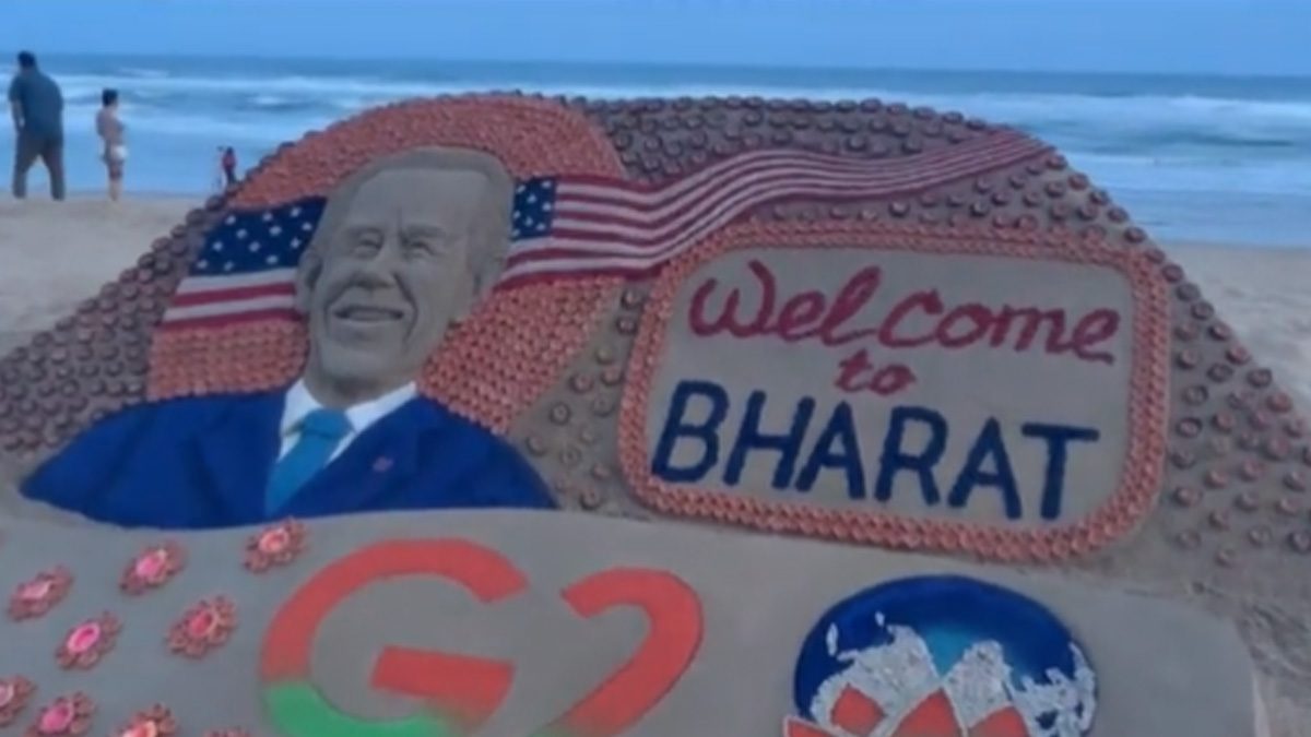 For US President Joe Biden, A Sand Art With 2,000 Diyas | Viral News ...
