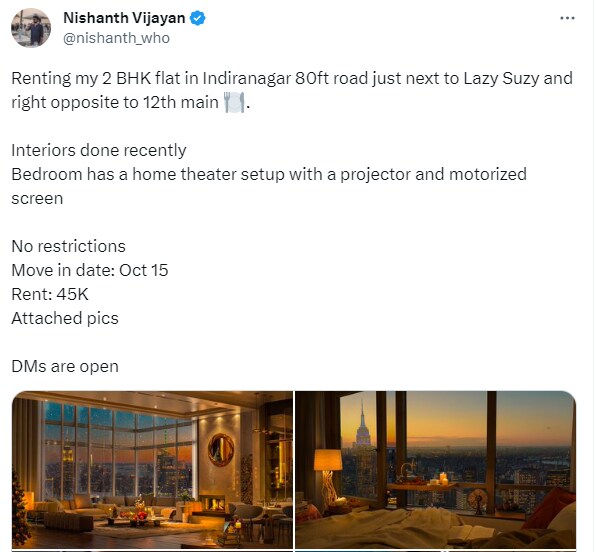 'Renting My 2 BHK in Indiranagar' is Now a Meme Trend After Bengaluru ...