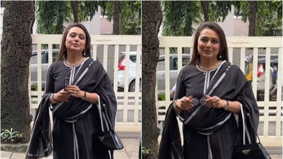 Rani Mukerji Exudes Elegance In Black Ethnic Wear As She Gets Papped In The City, Fans React ...