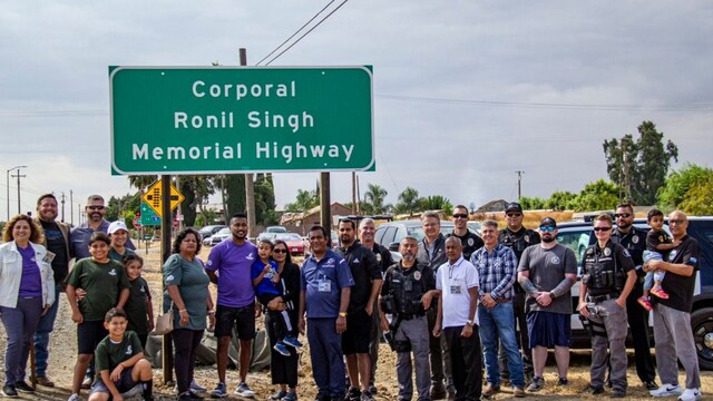 Section of California Highway Named after Slain Indian-Origin Cop Ronil ...