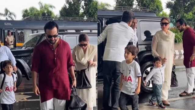 Saif Ali Khan, Kareena Kapoor Khan Head For Vacation With Taimur And ...