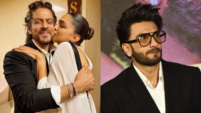 Deepika Padukone Kisses Jawan Co-Star Shah Rukh Khan In Aww-Dorable Photo; Ranveer Singh Reacts ...