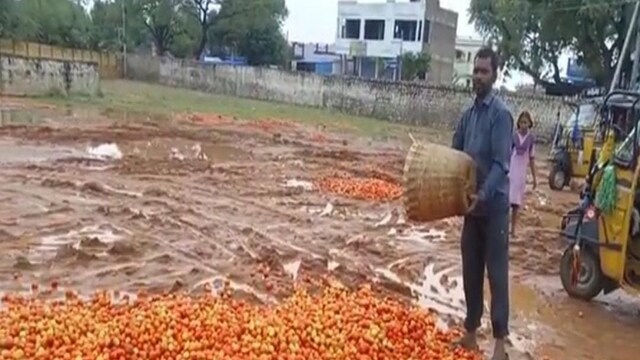 From Rs 200 to Rs 4 Per kg: Andhra Farmers Dump Tomatoes on Road Due to ...