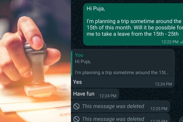 Boss Mysteriously Deletes WhatsApp Messages After Approving Employee's ...