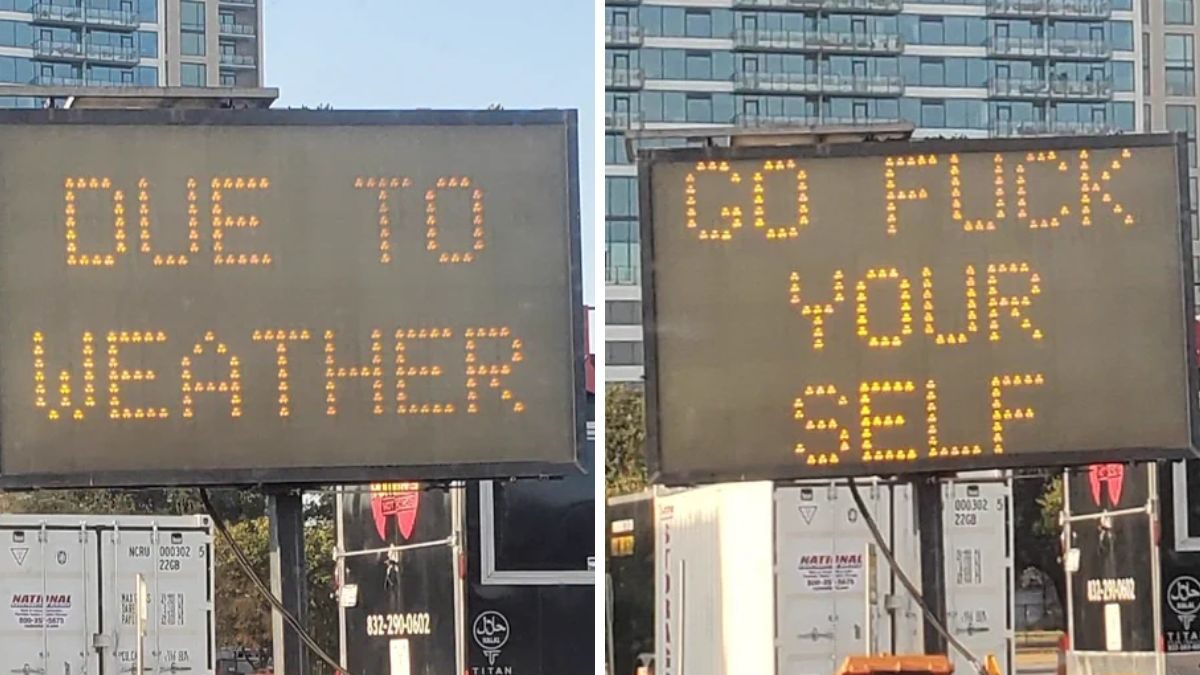 Electronic Signboard In US Hacked To Display Explicit Message | Viral ...