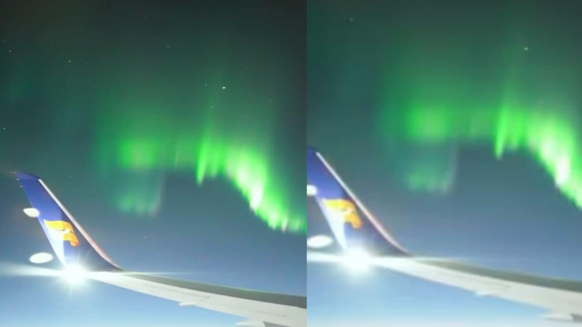 Amazing Northern Lights Captured Mid-Flight By Traveller Goes Viral ...