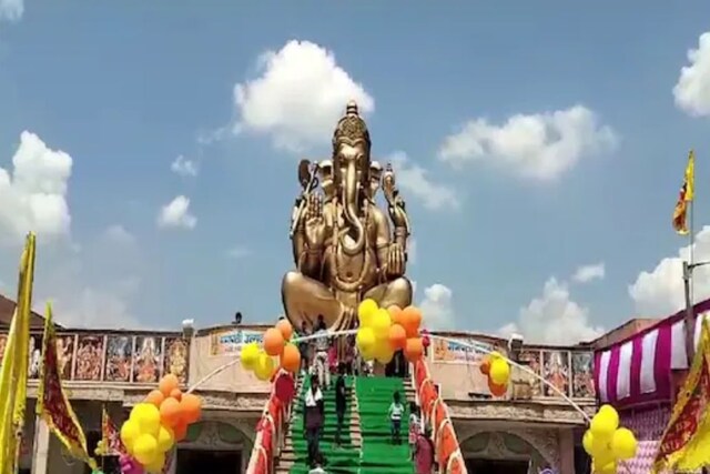 Ganesh Chaturthi 2023: At Haryana's Ganapati Dham, World's 2nd Largest Lord Ganesha Statue ...