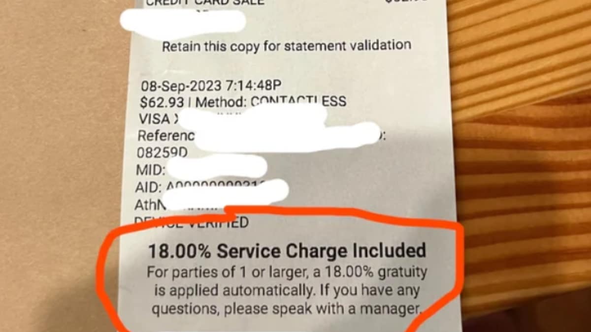 US Restaurant Takes 18% Service Charge For ‘Parties Of 1’ And Internet ...