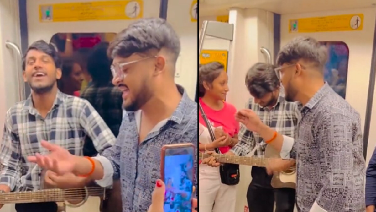Watch: Man Entertains Passengers Singing Deva Shree Ganesha In Delhi ...