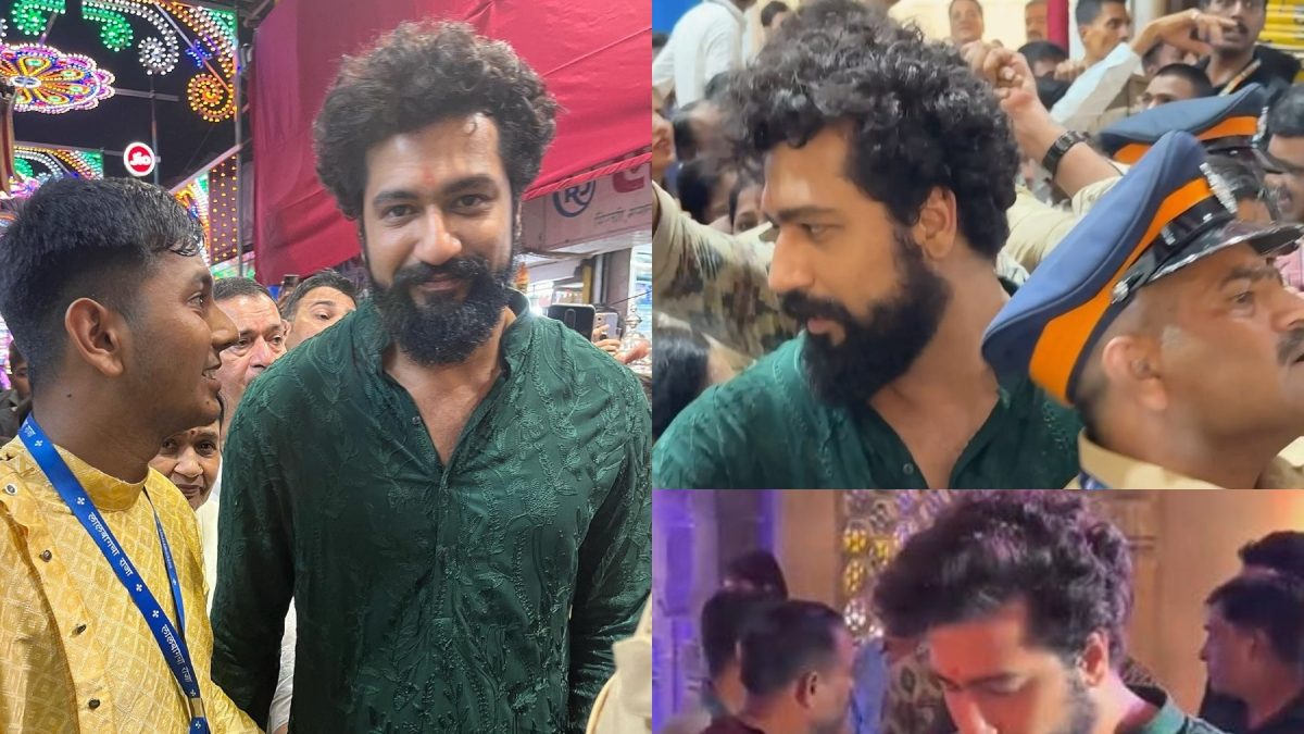 Vicky Kaushal Gets Stuck In MASSIVE Crowd As He Visits Lalbaugcha Raja ...