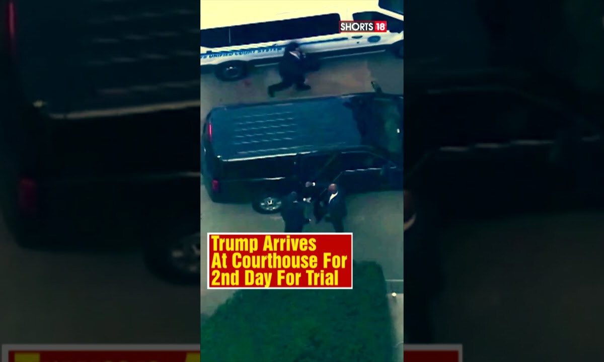 Donald Trump Arrives At Courthouse For Day Two of Trial In Civil Fraud ...