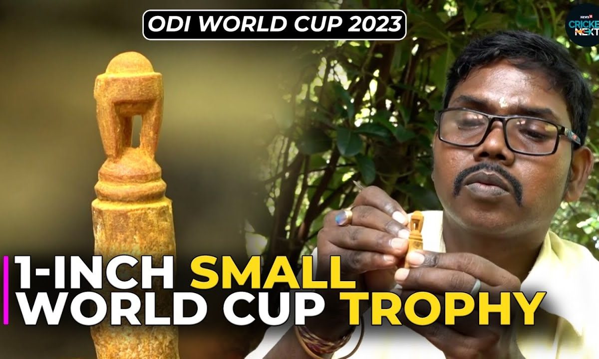 Miniature artist from Odisha crafted ICC World Cup trophy on 1-inch ...