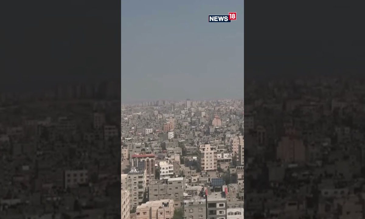Israel Palestine News | Visuals Of Gaza Skyline As Israeli Airstrikes ...