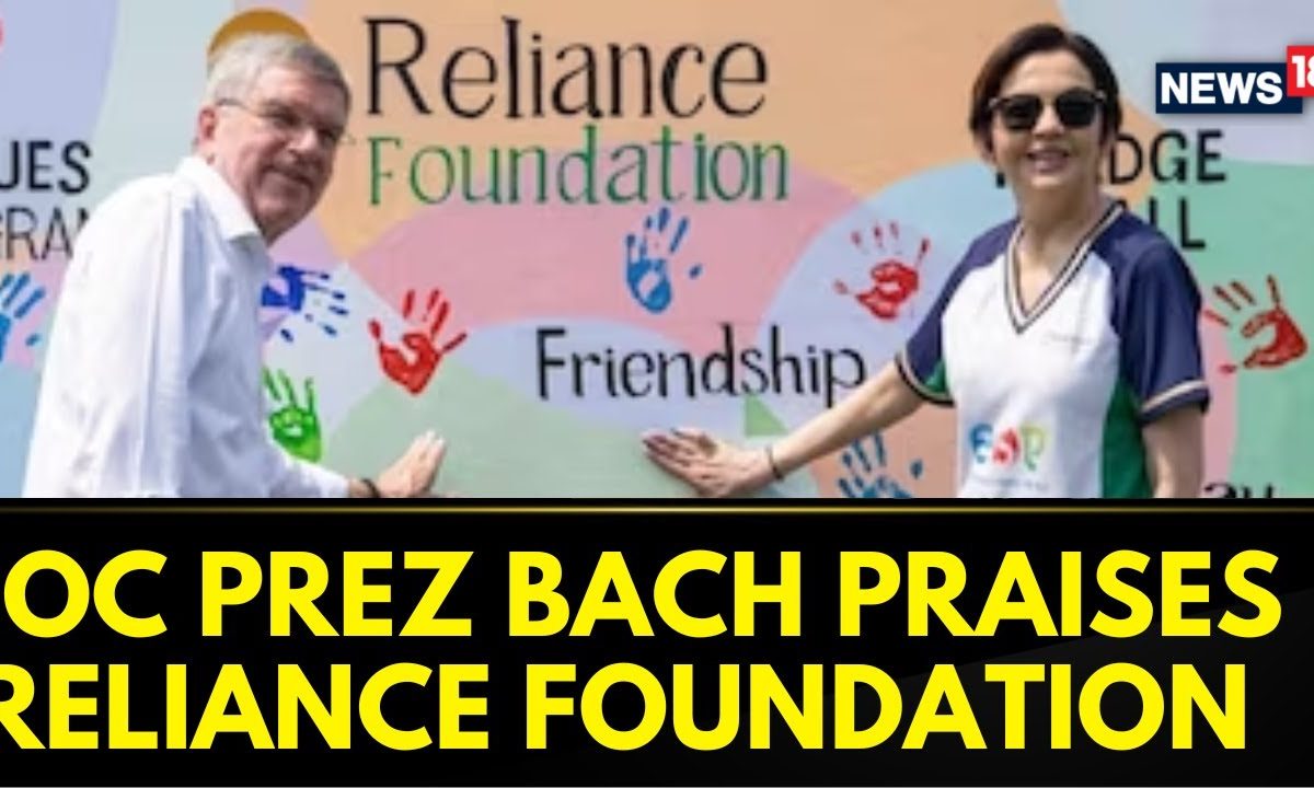 IOC Session 2023 | President Thomas Bach: Reliance Foundation’s Work ...