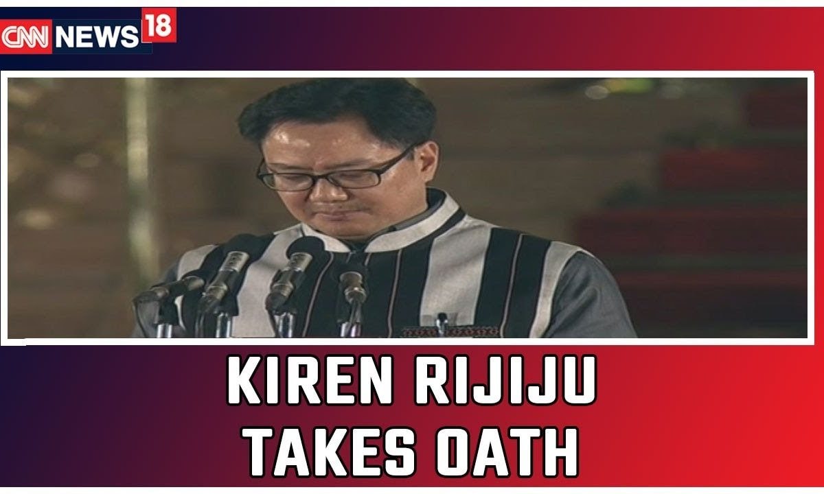 Former Union Minister Kiren Rijiju Takes Oath In Narendra Modi's New Cabinet - News18