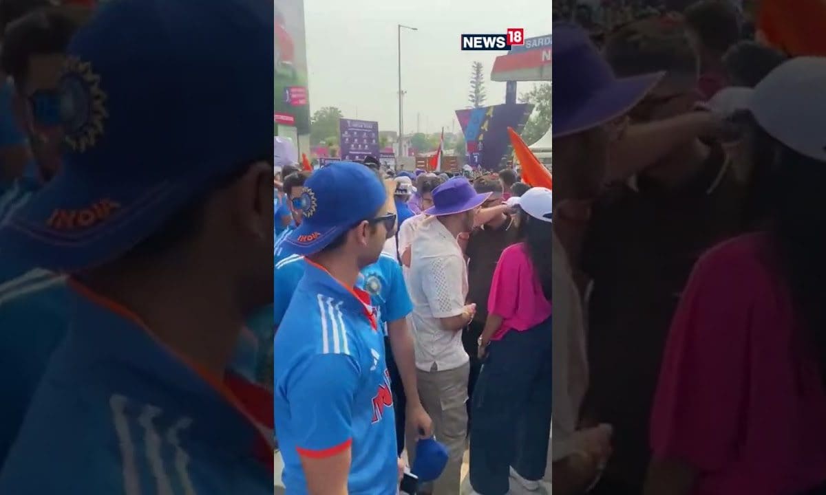 Excitement Increases Among Fans As They Gather Outside Of The Narendra ...