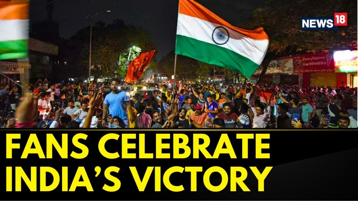 India Vs Pakistan | Thousands Of Fans Celebrate Outside Narendra Modi ...