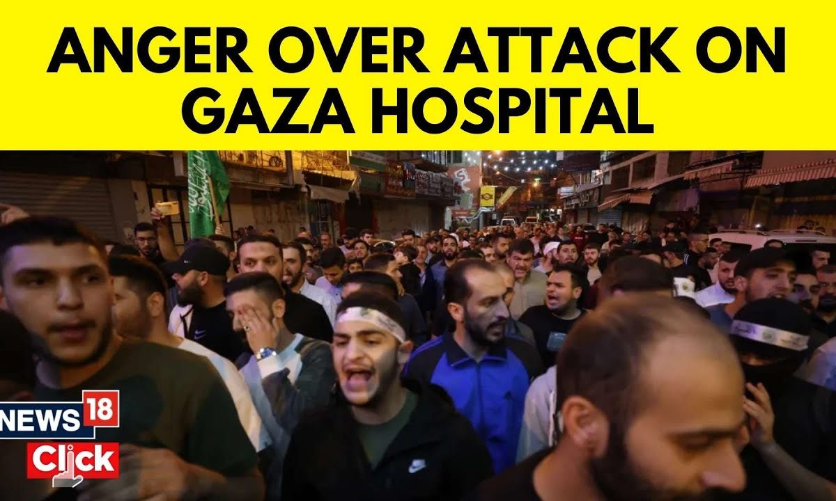 Israel Hamas Conflict | Protest Over Israeli Airstrike On Gaza Hospital ...
