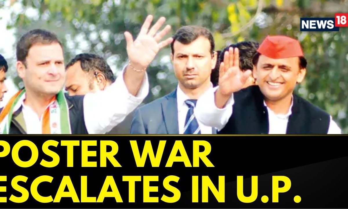 "Rahul Gandhi News | Congress Vs SP | Poster War Escalates In Lucknow ...