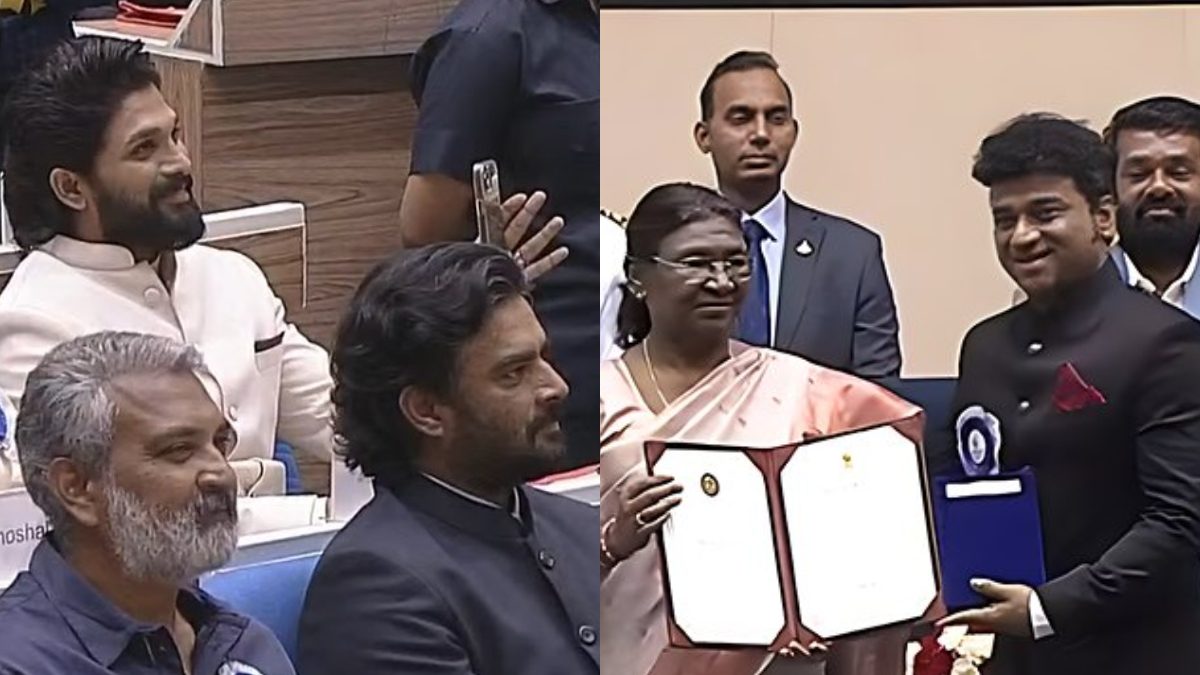 Proud Allu Arjun Records Devi Sri Prasad Receiving National Film Award ...