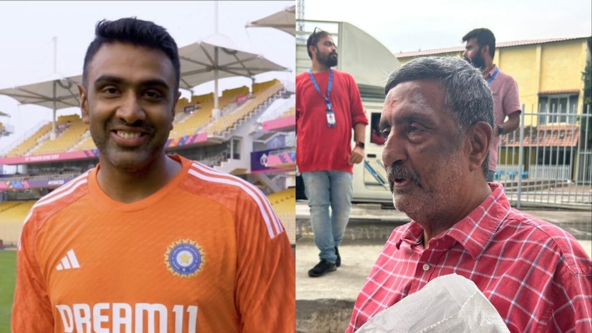 Ravichandran all in Readiness to Cheer for His Son Ashwin at Chepauk ...