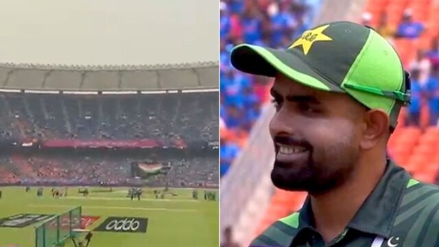 WATCH: Babar Azam Booed by Crowd at Narendra Modi Stadium While Speaking at Toss - News18
