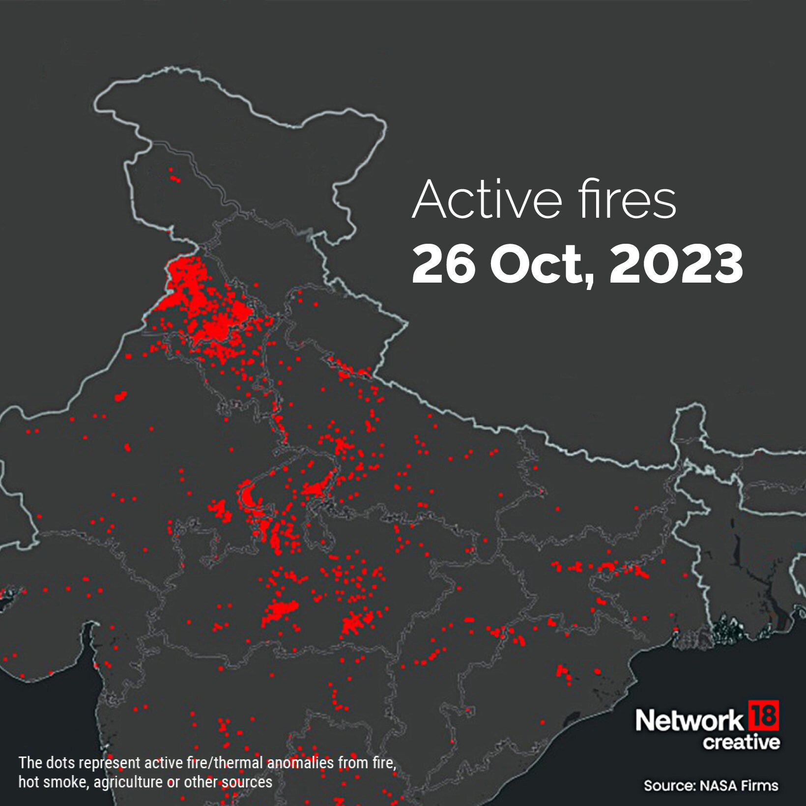 Air Pollution: Mapping Farm Fire Incidents Between Oct 16-26 And ...