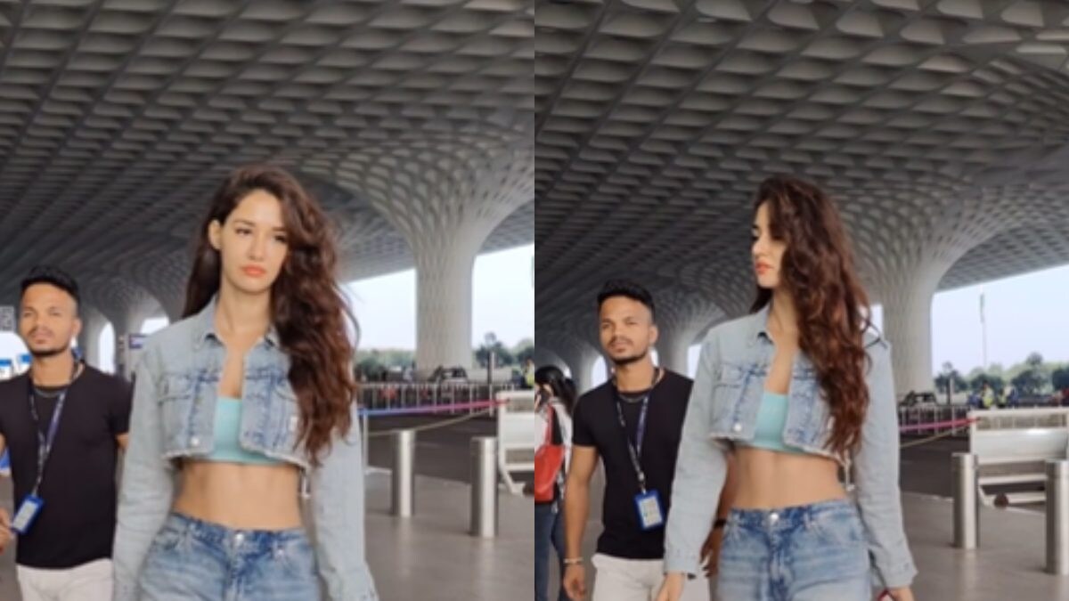 Sexy! Disha Patani Flaunts Hot Abs In Racy Crop Top And Denim Shorts ...