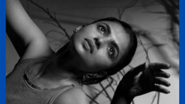 Kannada Actress Ganavi Laxman Dazzles In Strapless Orange Dress And No ...