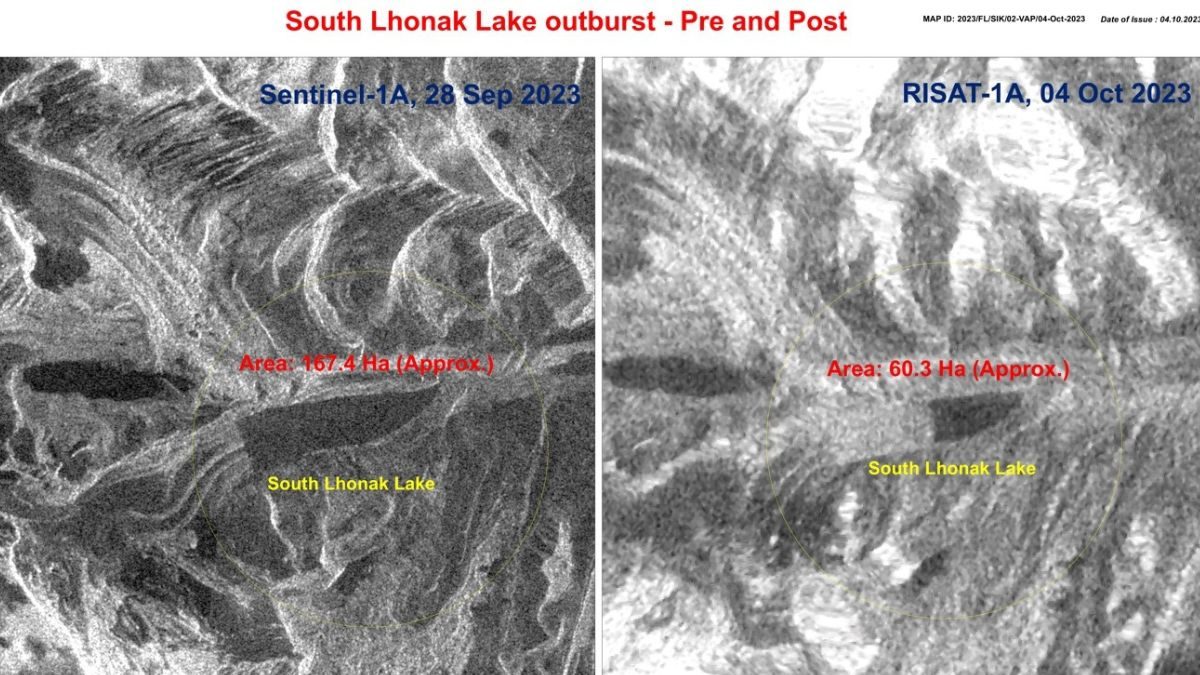 ISRO Conducts Satellite Image-based Studies of South Lhonak Lake in ...