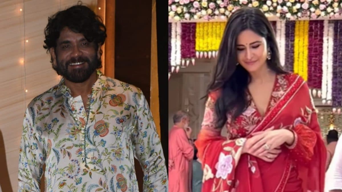 Nagarjuna Hugs Katrina Kaif, Holds Her Hand As They Attend Navratri ...