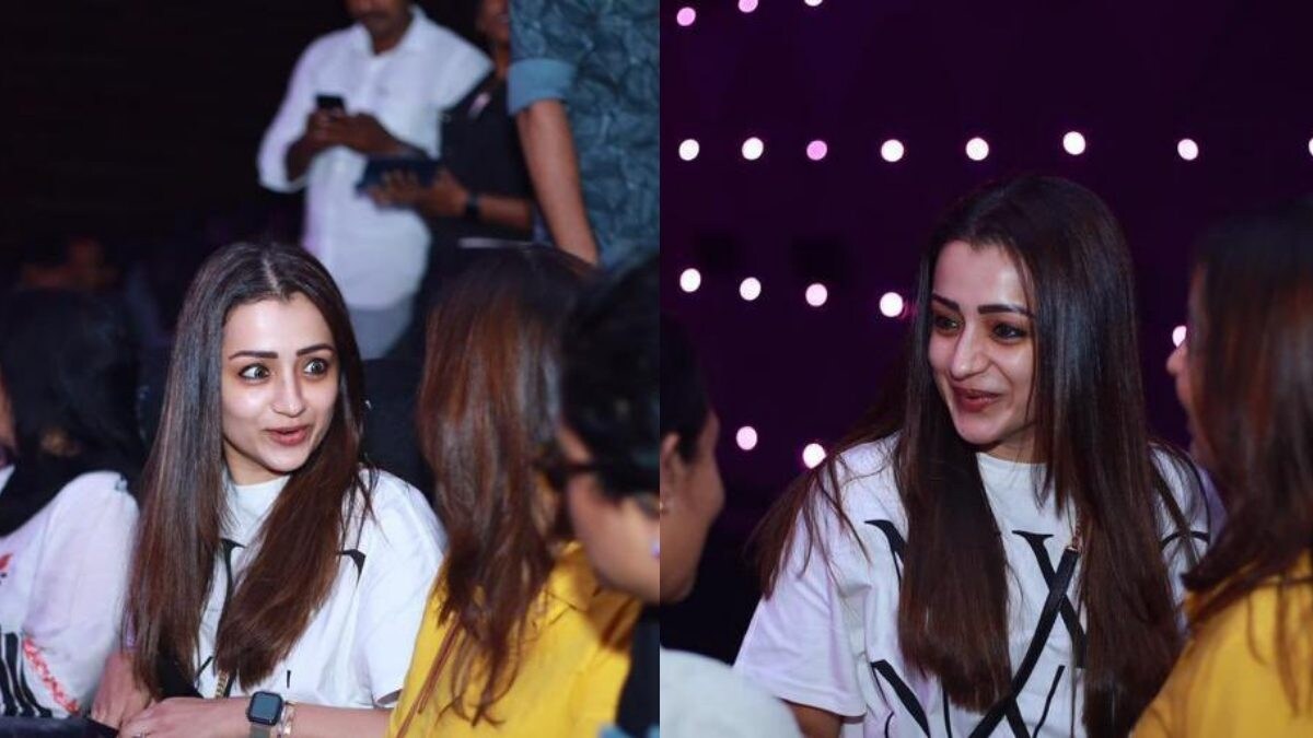 Leo: Trisha Krishnan Attends First Day First Show Screening Of ...