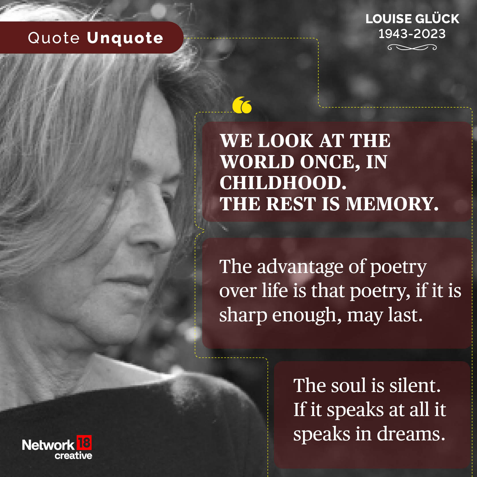 Louise Gluck, Nobel Award Winning Poet of Terse and Candid Lyricism ...