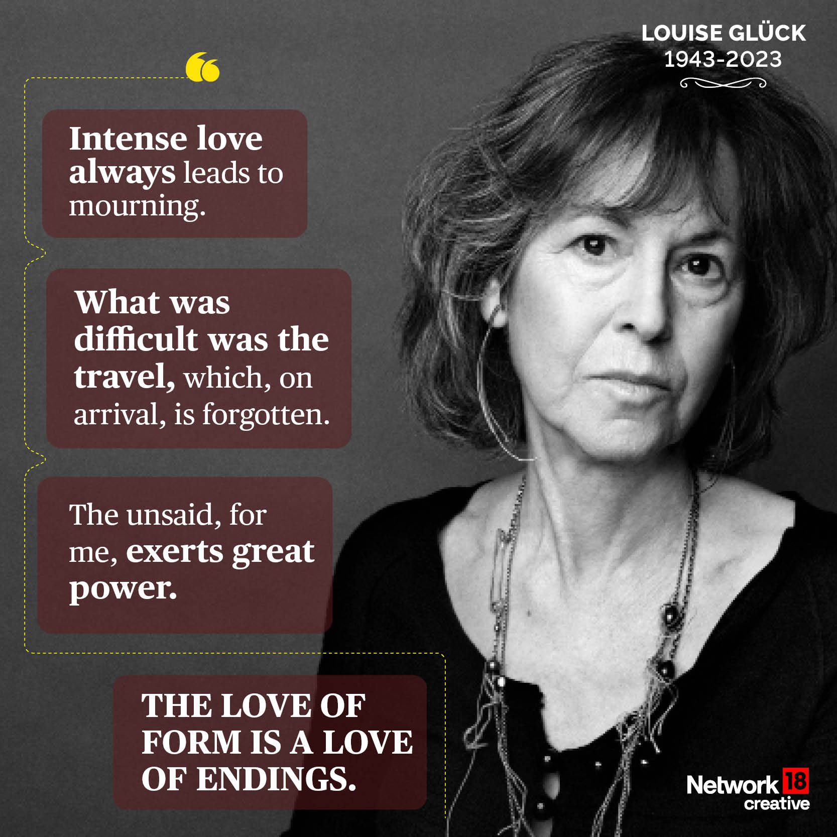 Louise Gluck, Nobel Award Winning Poet of Terse and Candid Lyricism ...