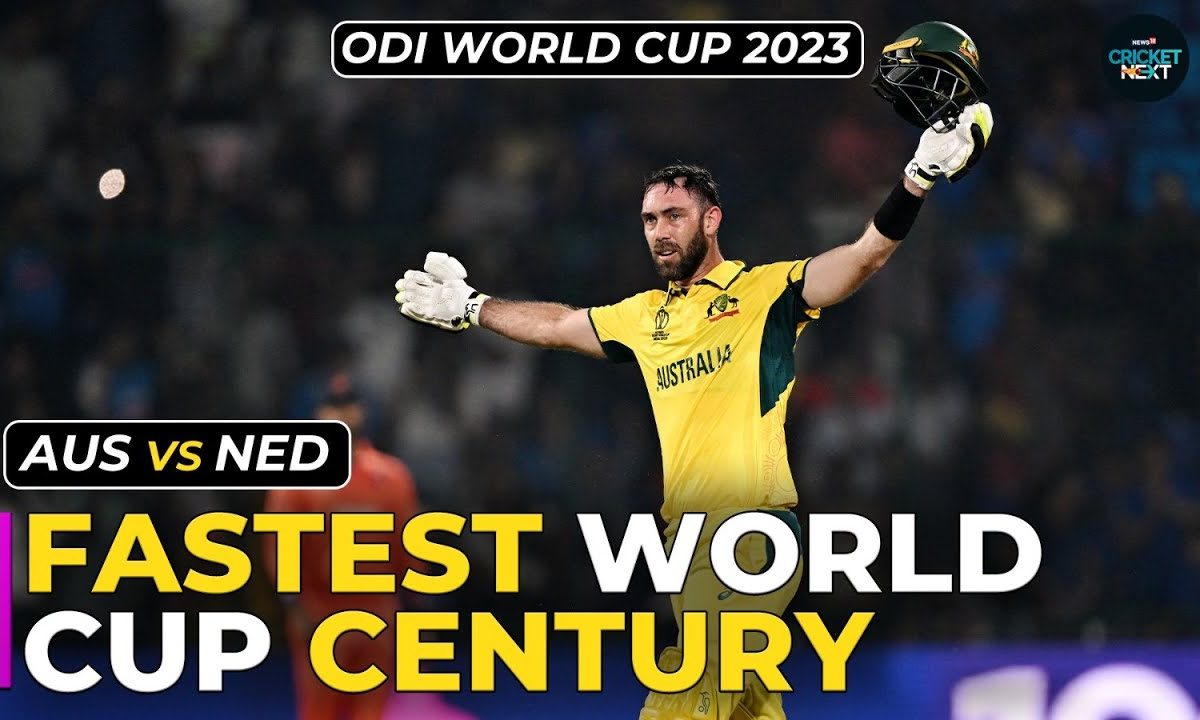 Glenn Maxwell scores Fastest Century in ODI World Cup History | AUS vs ...