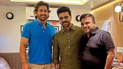 MS Dhoni Meets Ram Charan; Fans Expect Another Collaboration After ...