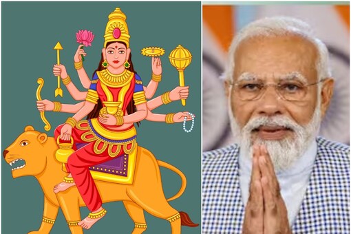 PM Modi Invokes Blessings of Maa Kushmanda on Navratri Day 4 - News18