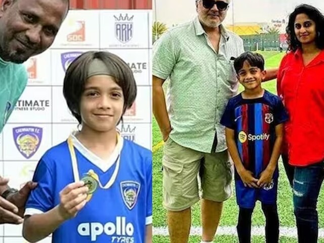 Ajith Kumar’s Son Aadvik Wins Gold Medal In Football Tournament; Photo ...