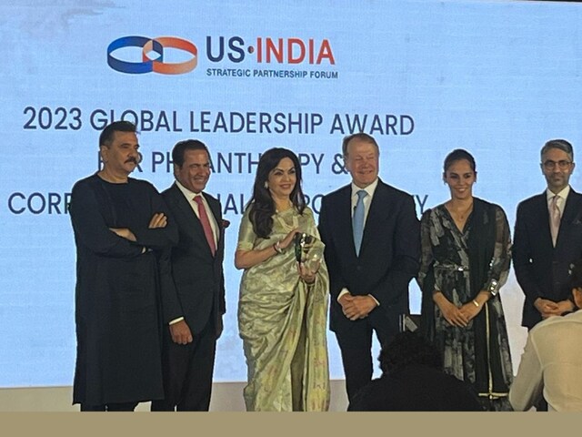 Nita Ambani Honoured with USISPF’s 2023 Global Leadership Award for ...