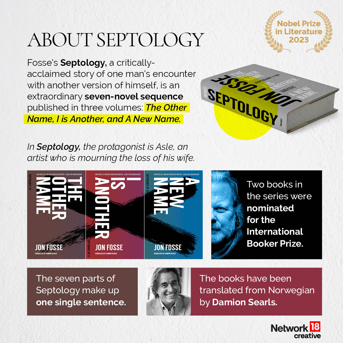 Nobel Prize in Literature: Norwegian Author Awarded For Innovative ...