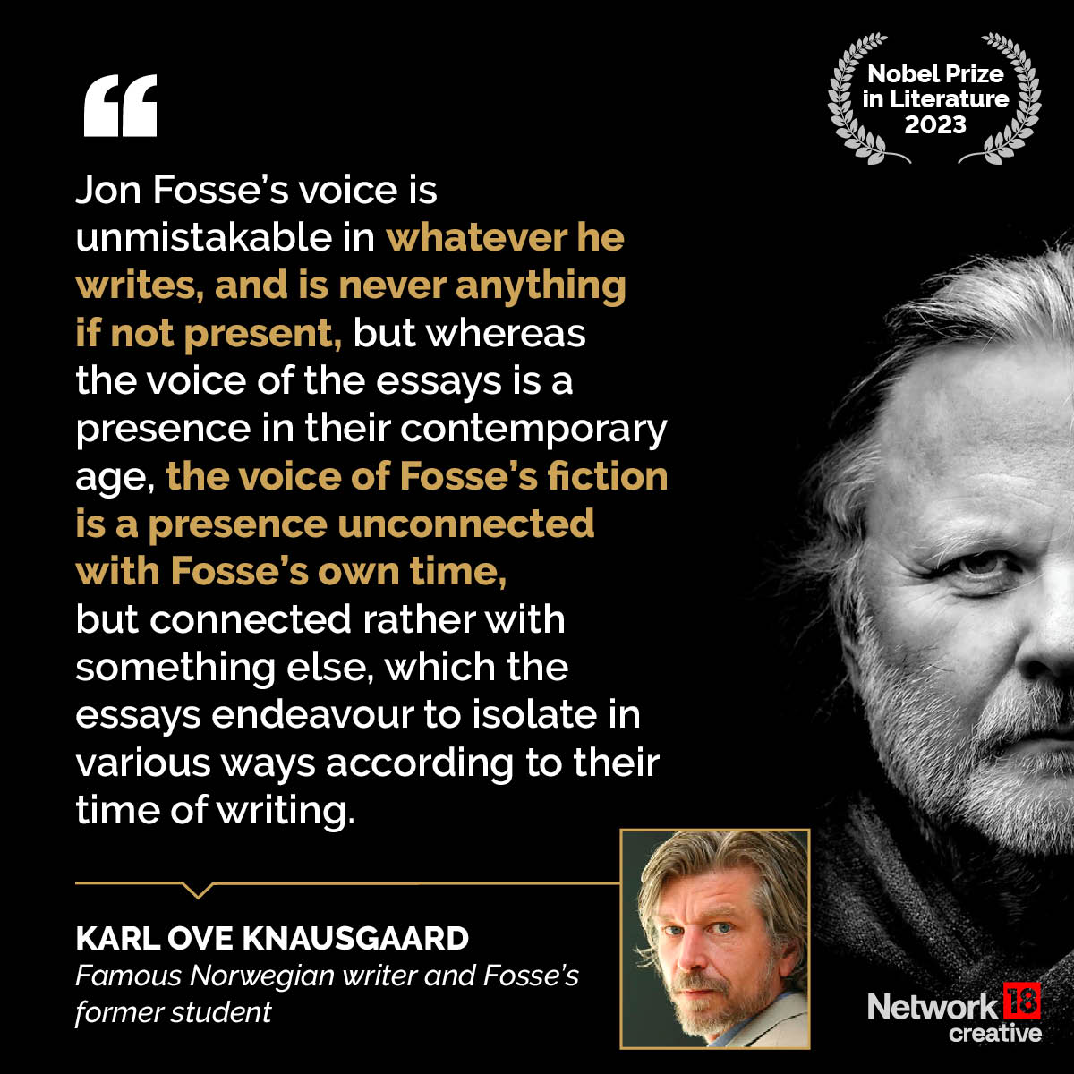 Nobel Prize in Literature: Norwegian Author Awarded For Innovative ...