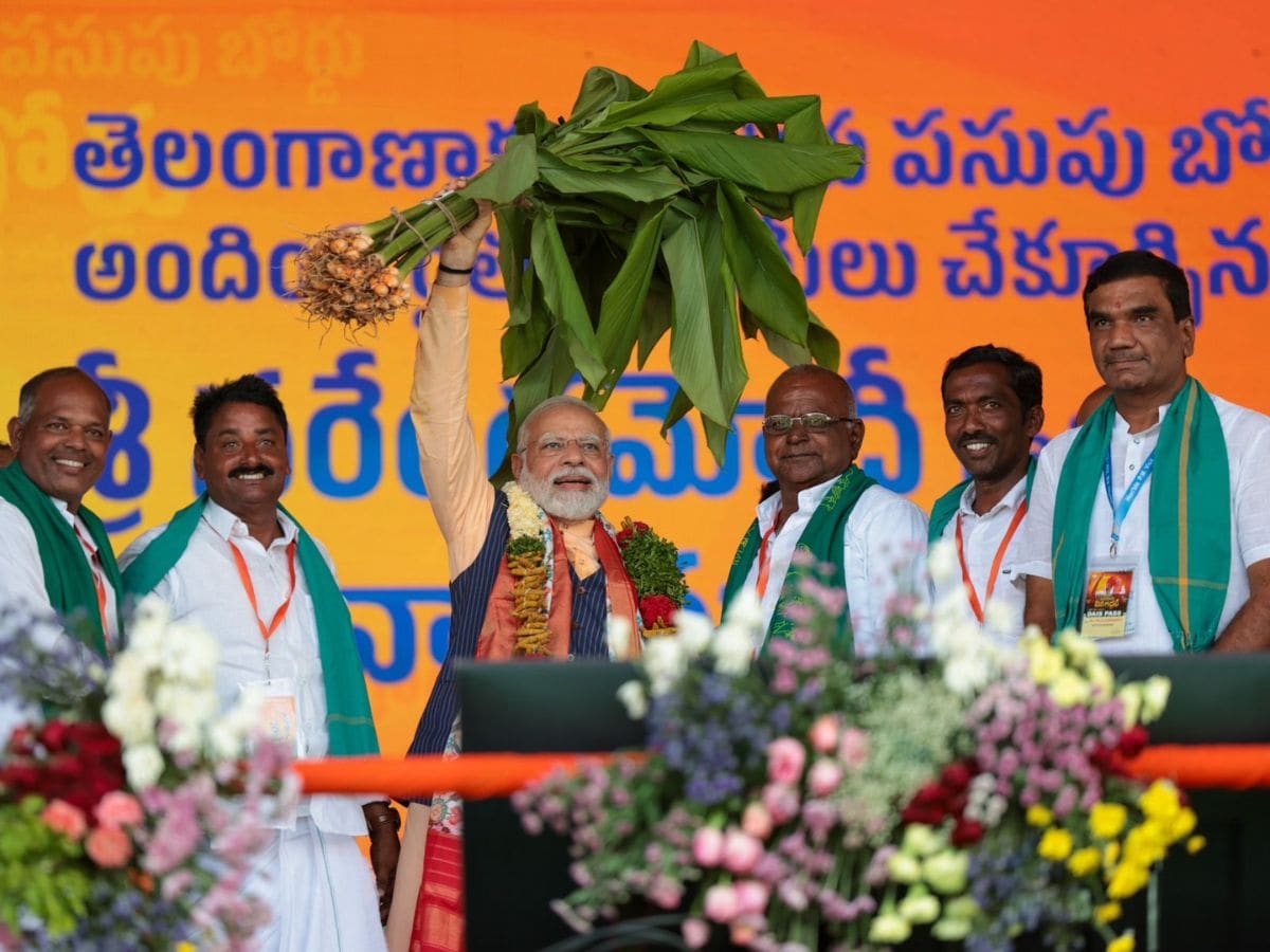 In Pics | PM Modi Rains Down Fire on KCR at Electrifying Rally in ...